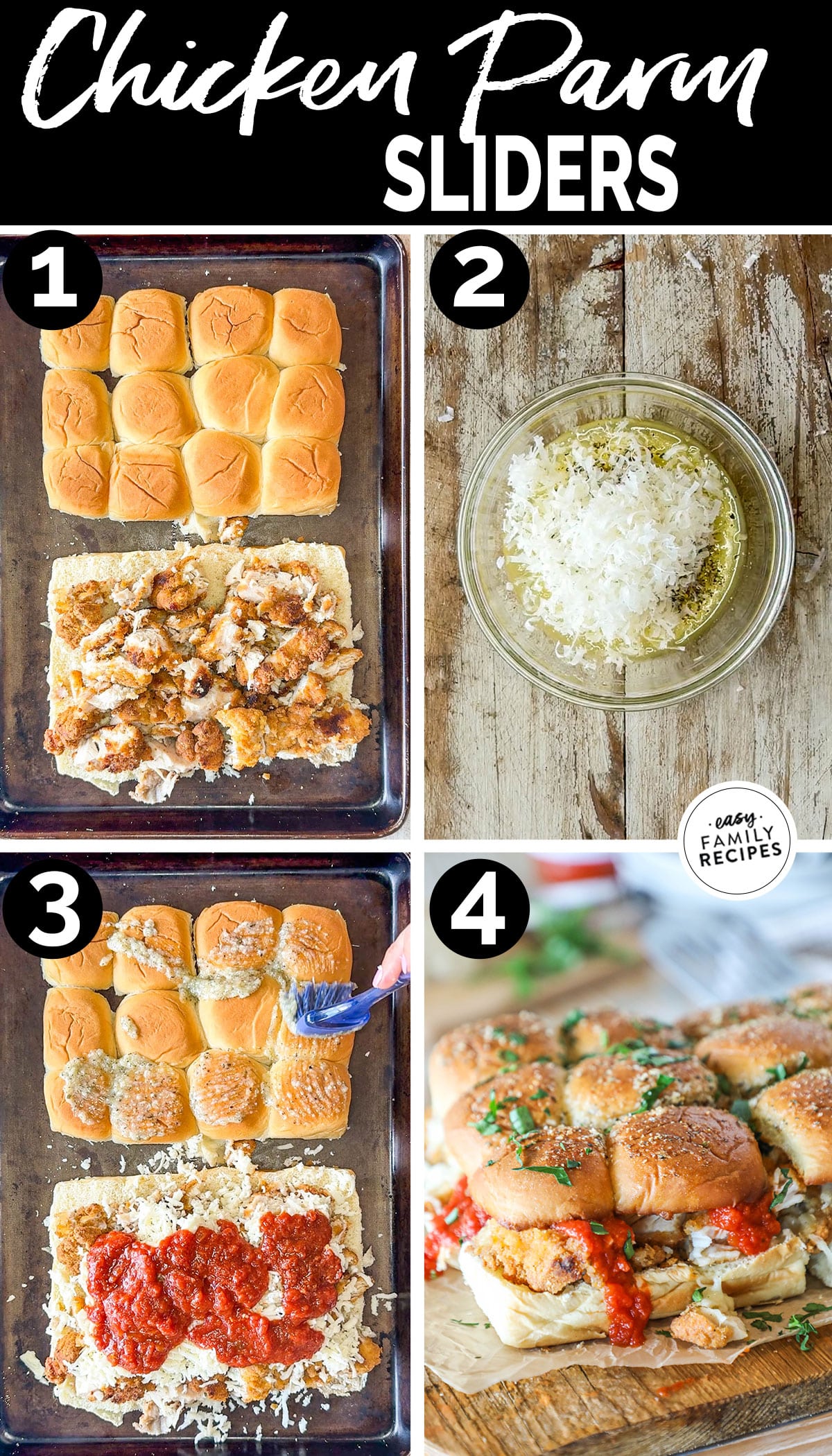 Chicken Parmesan Sliders · Easy Family Recipes