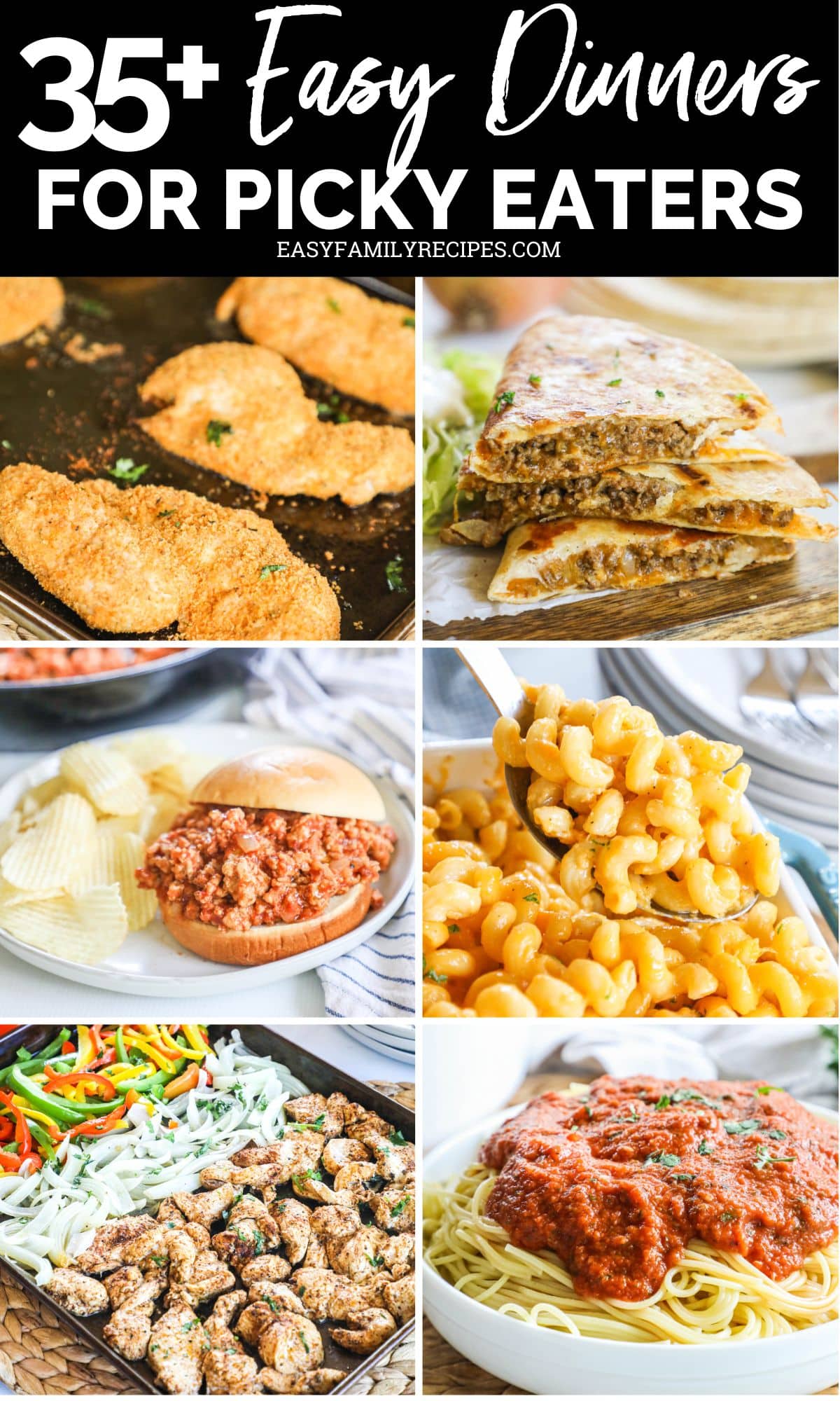 35+ Easy Dinners for Picky Eaters · Easy Family Recipes