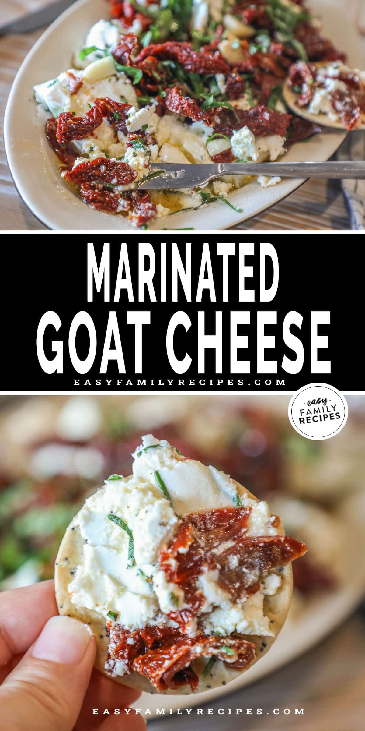 Marinated Goat Cheese · Easy Family Recipes